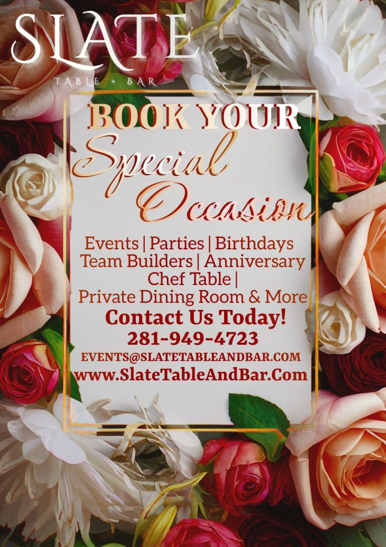 Specials - Slate Table + Bar